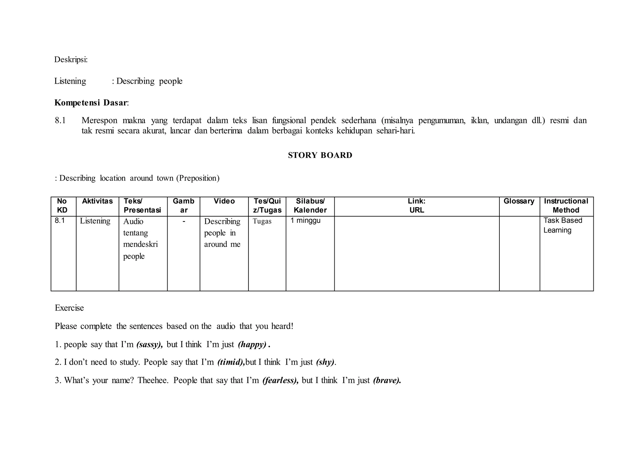 Story board etm 3 | PPT