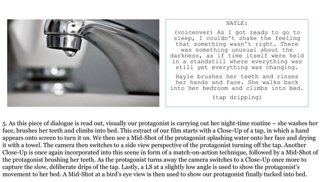 Storyboard – flashback sequence | PPTX