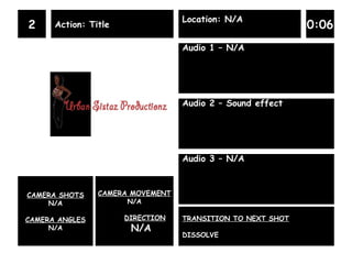 Storyboard For Trailer | PPT