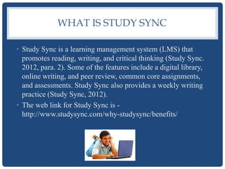 Story board for study sync complete presentation | PPTX