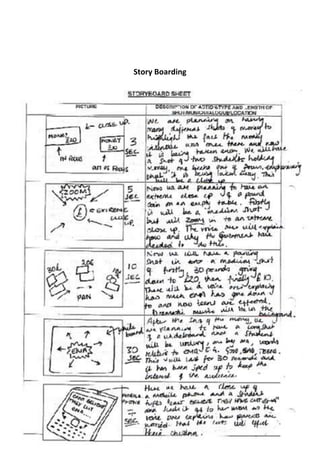 Story boarding | DOCX