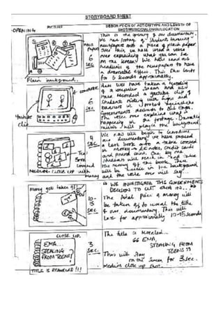 Story boarding | DOCX