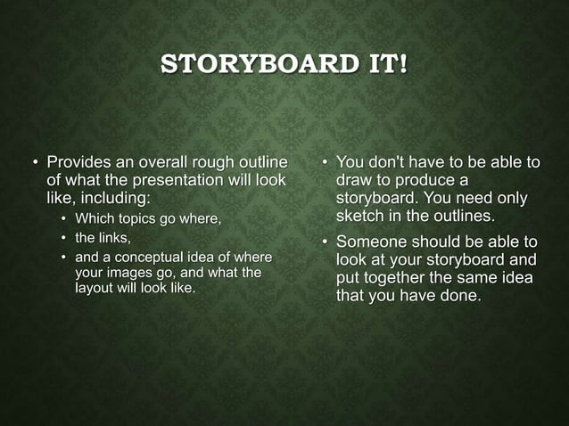 Storyboarding | PPTX | Technology & Computing