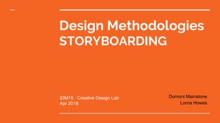 Storyboarding for interaction design | PPTX