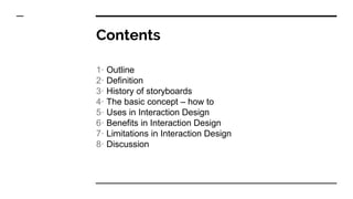 Storyboarding for interaction design | PPTX