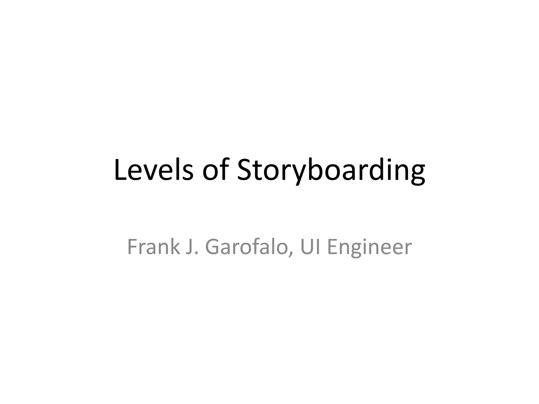 Storyboarding levels | PDF