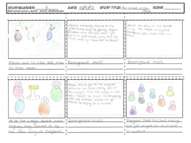 Story board oF 'The Sword In The Stone' | PPTX
