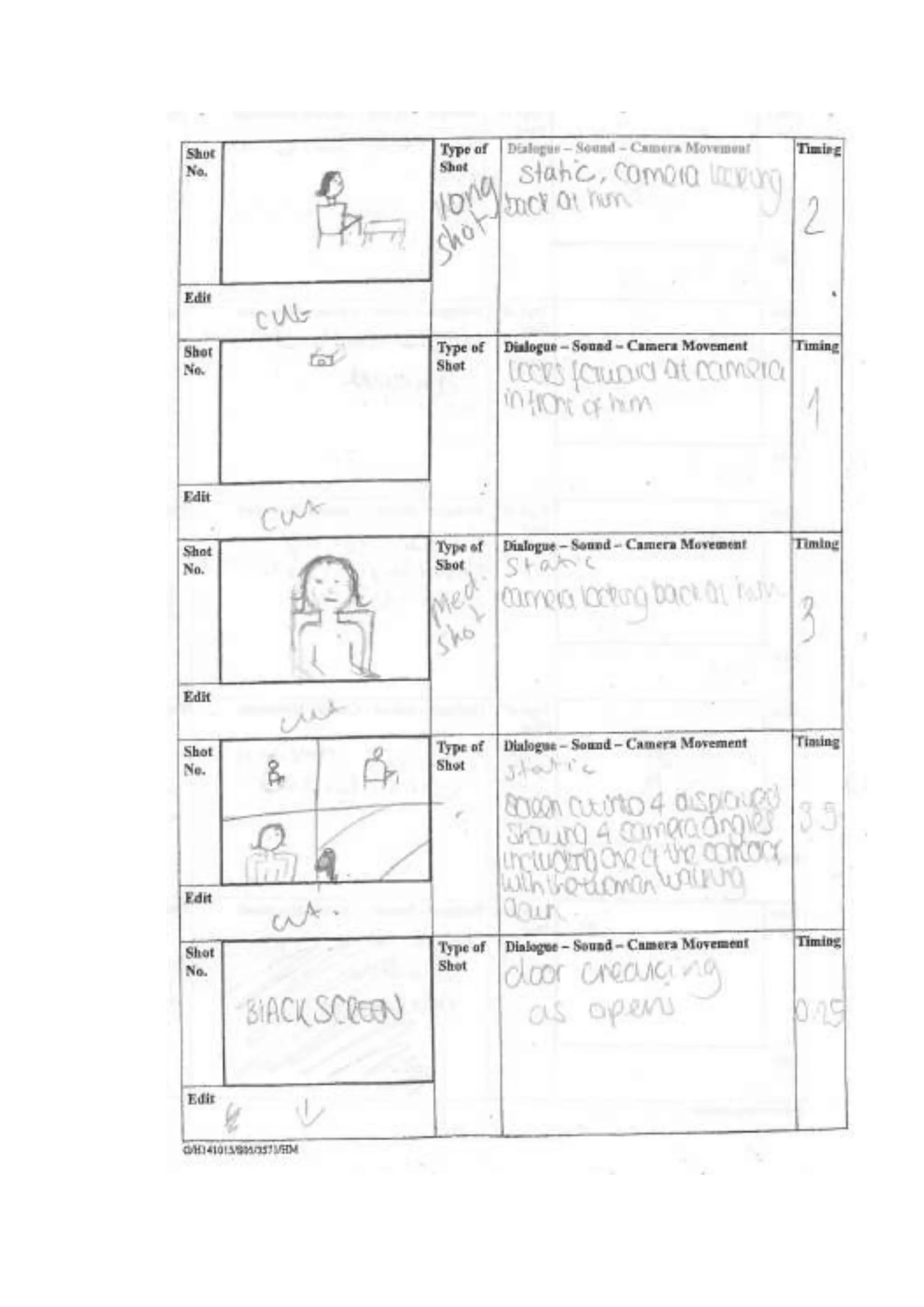 Storyboard- preliminary video task. | DOCX | Computer Animation ...