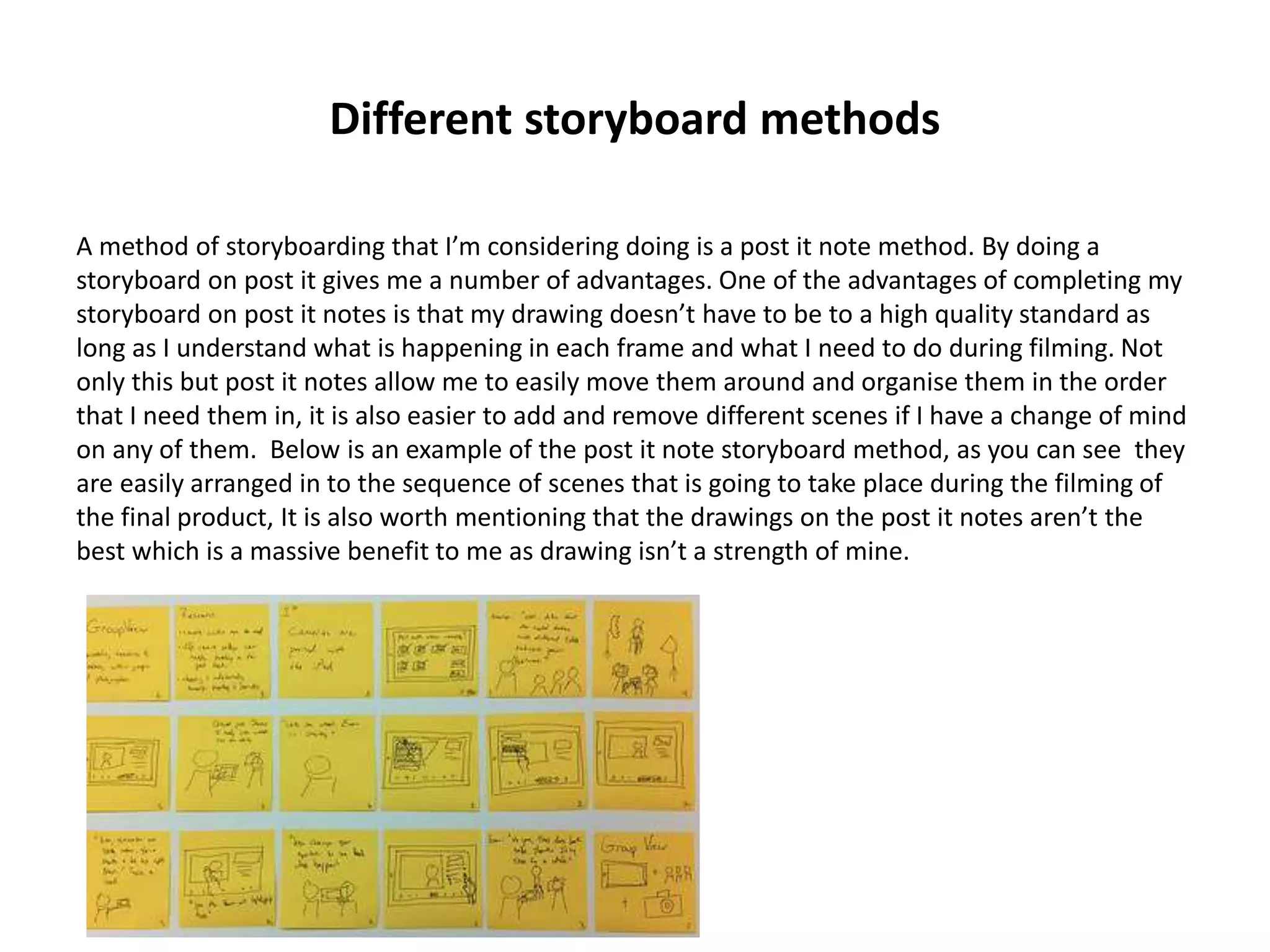 Storyboard planning | PPTX | Video Production | Content Production