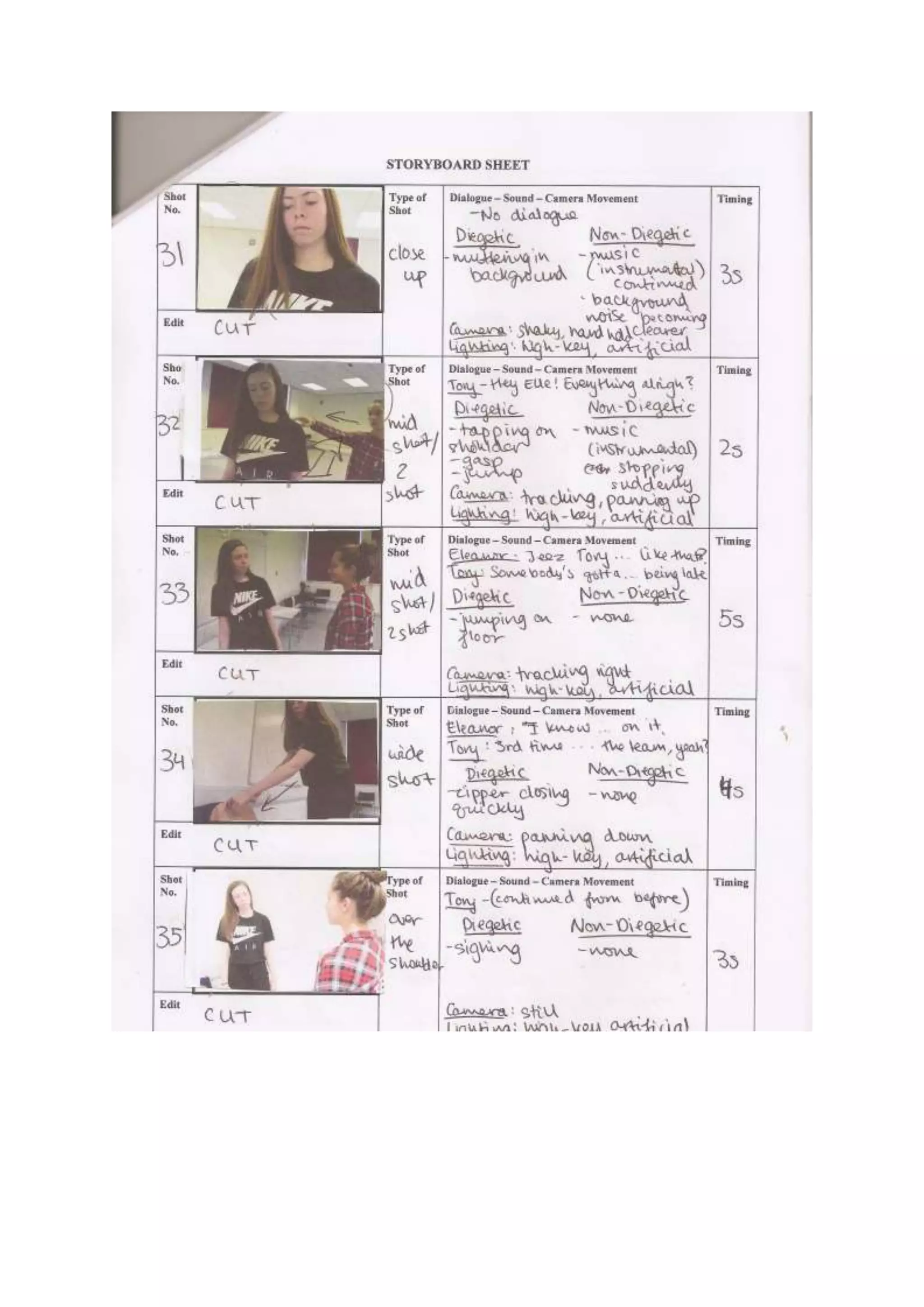 Photo Storyboard for "Street Style" | PDF