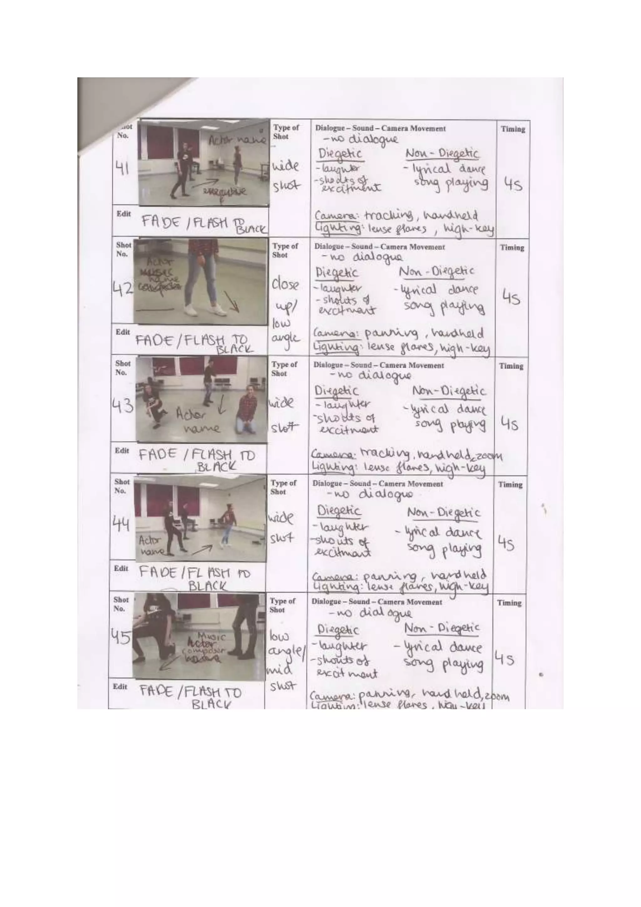 Photo Storyboard for "Street Style" | PDF