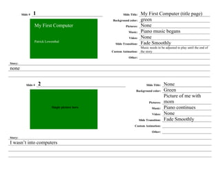 Storyboard Example | PDF