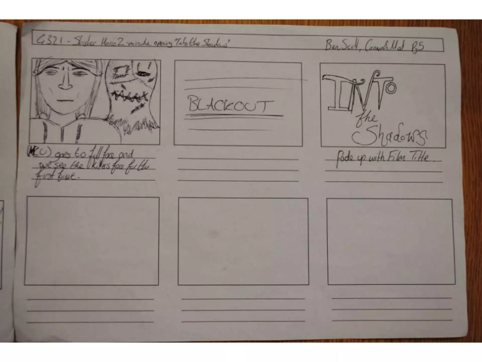 Storyboard- Into The Shadows | PPT