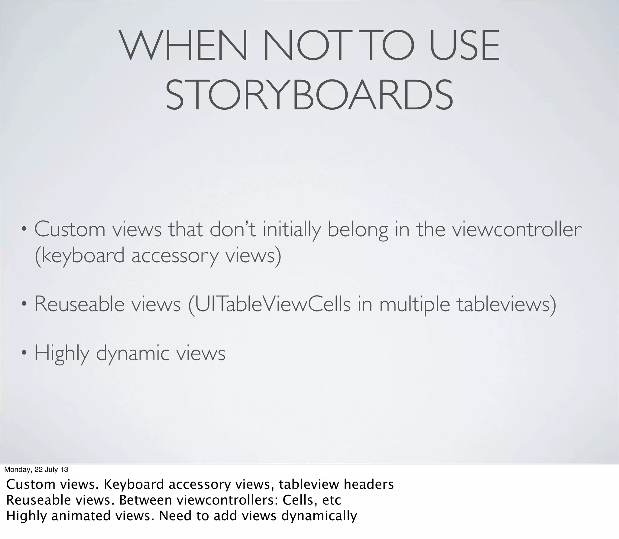 iOS UIStoryboard presentation | PPT