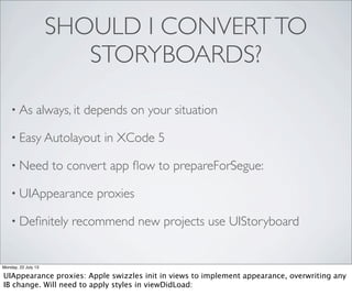 iOS UIStoryboard presentation | PPT