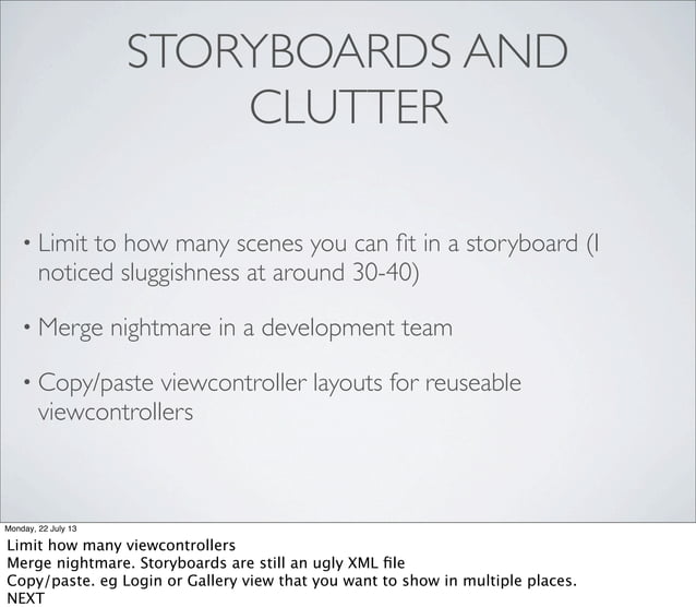 iOS UIStoryboard presentation | PPT