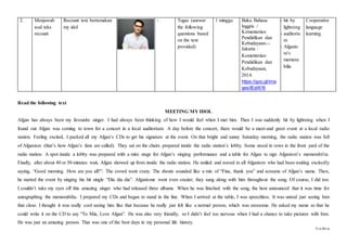 Story board reading | DOCX