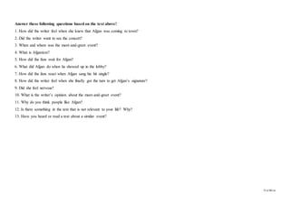 Story board reading | DOCX