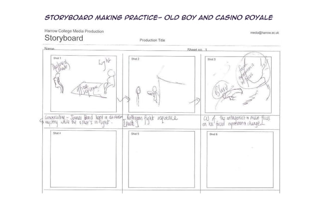 Storyboarding Practice | DOCX