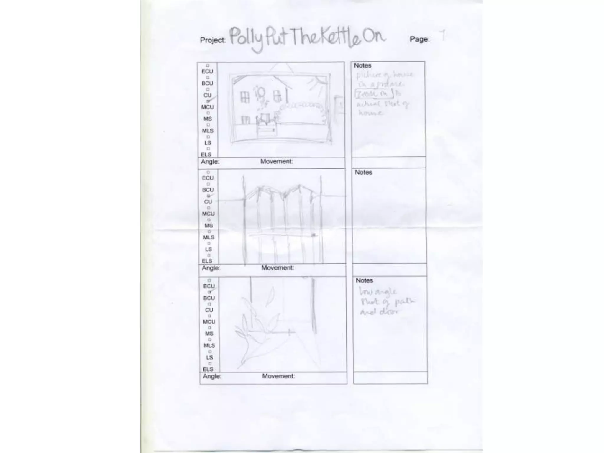 Storyboards for music video | PPTX