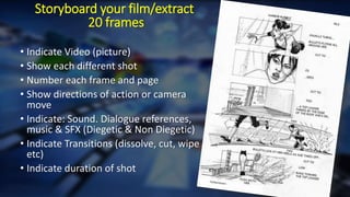 Introduction to Media Studies: Storyboards | PPTX