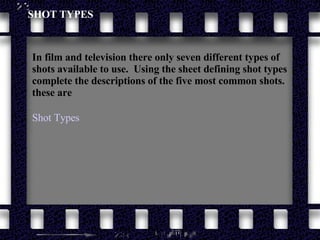 Storyboards And Shot Types | PPT