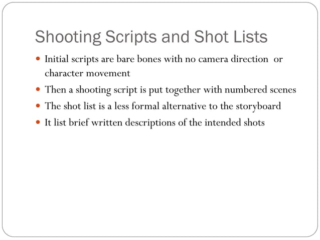 STORYBOARDS, SHOOTING LIST & CAMERA SHOT LISTS.pdf
