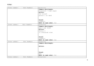 storyboard template | DOC