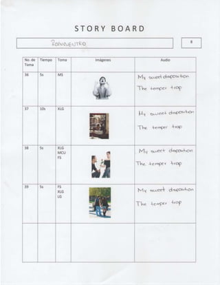 Storyboard word | DOCX