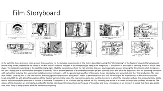 Storyboard work | PPTX