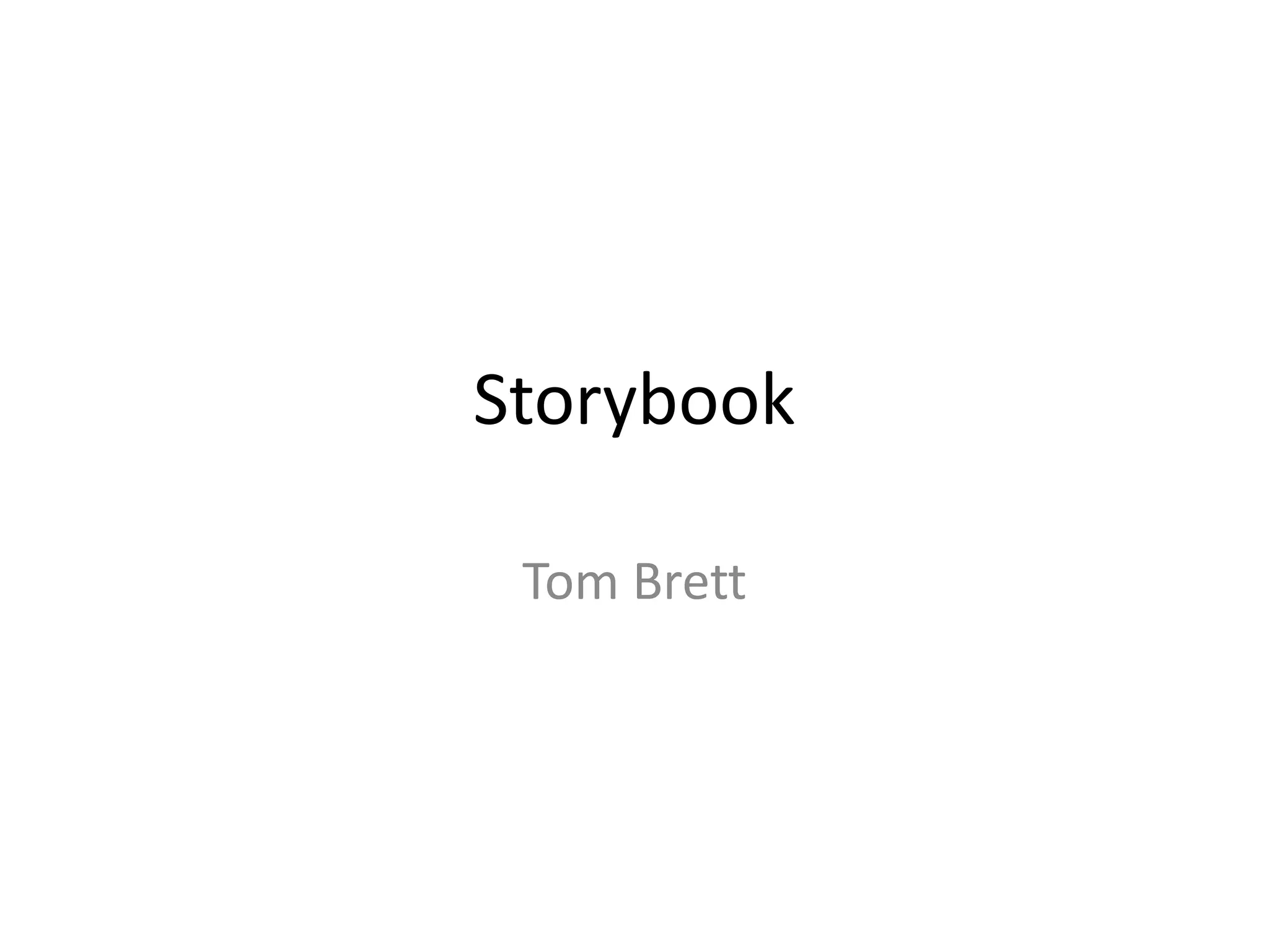 Storybook | PPT