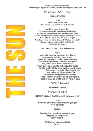 Solar System Song Storybots