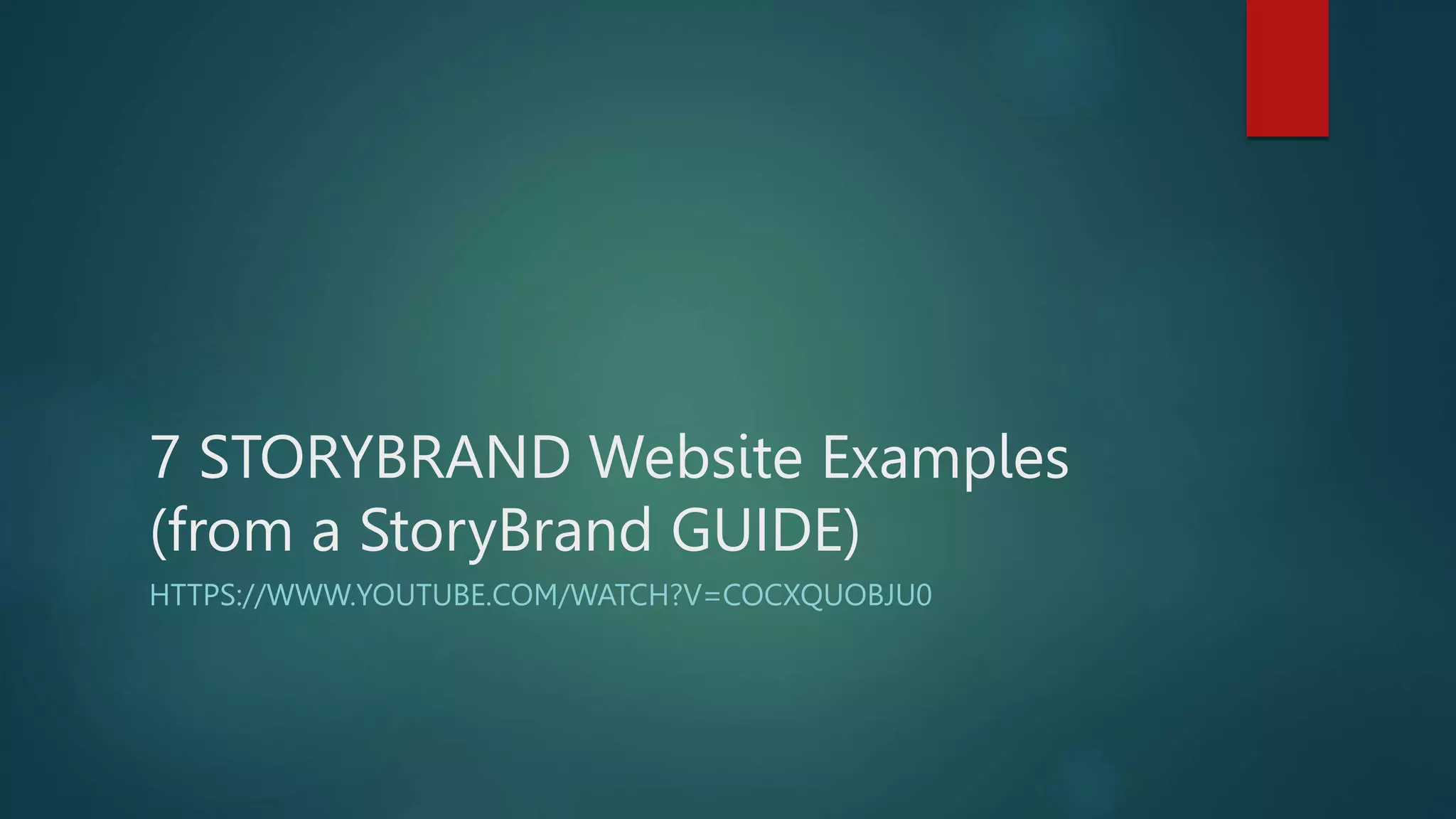 Story Brand Structure Pptx