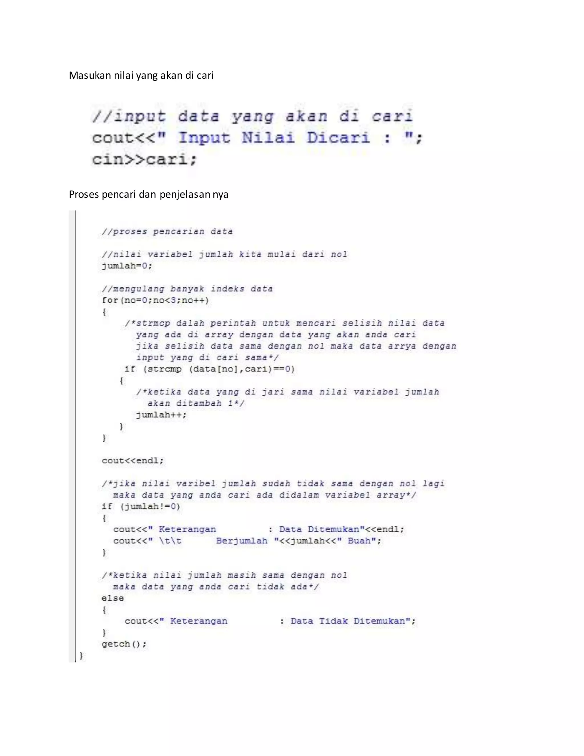 sekuensial sercing (data string) dalam C++ | DOCX