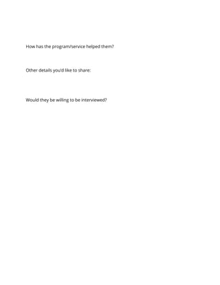 Story Collection Template | PDF