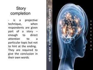 Story completion projective technique | PPT