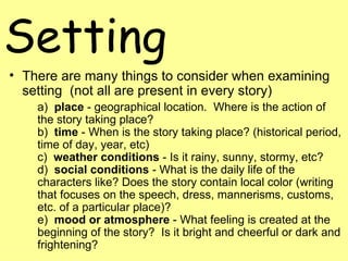 Story elements | PPT