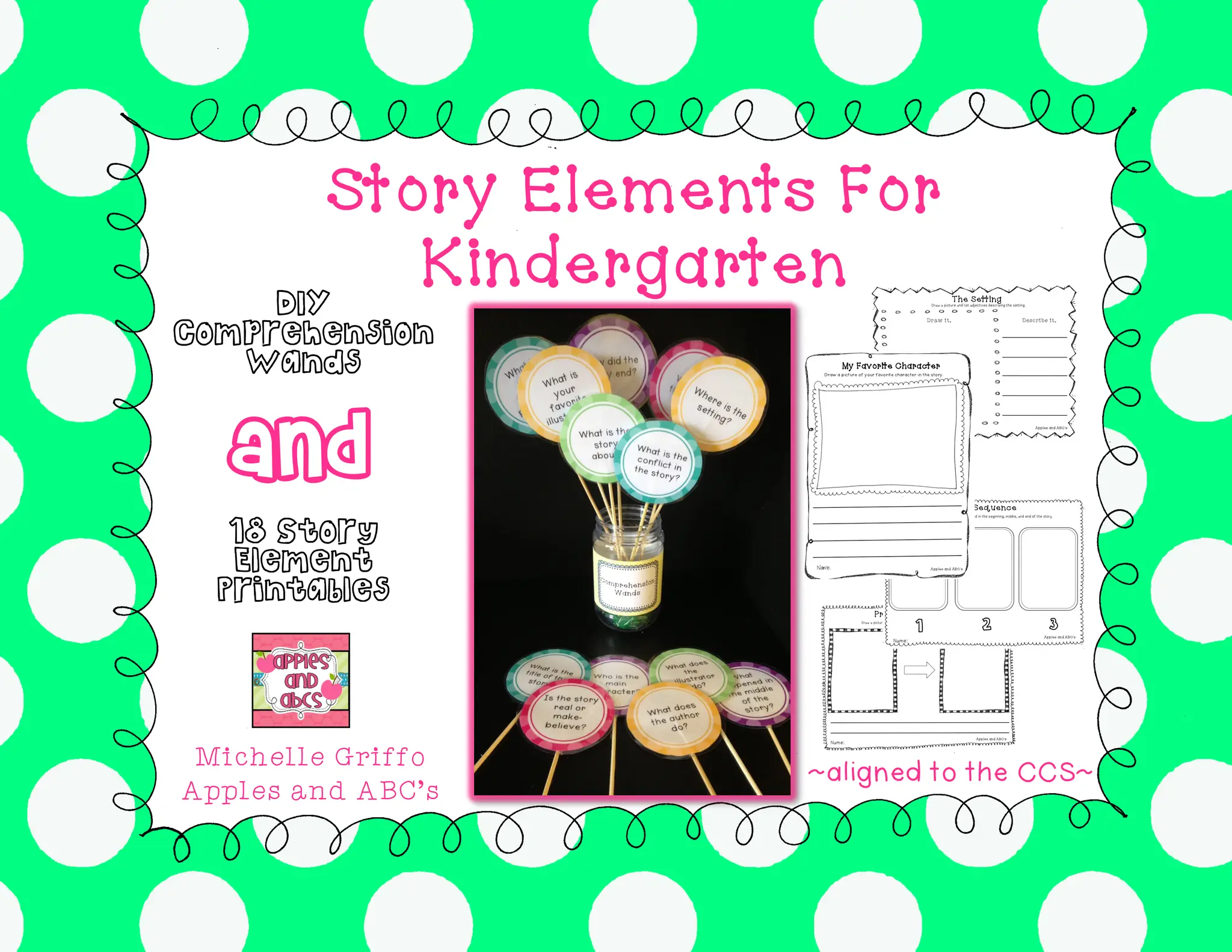 Story Elements for Kindergarten Printables and Comprehension Wands.pdf