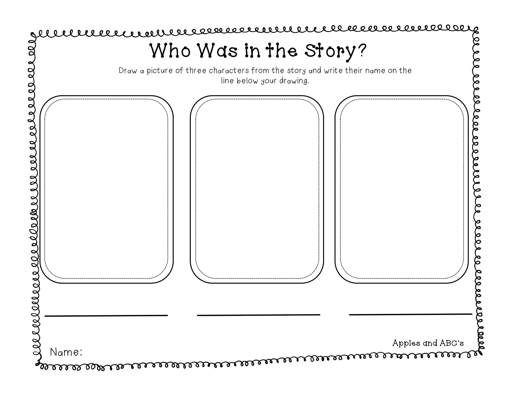 Story Elements for Kindergarten Printables and Comprehension Wands.pdf