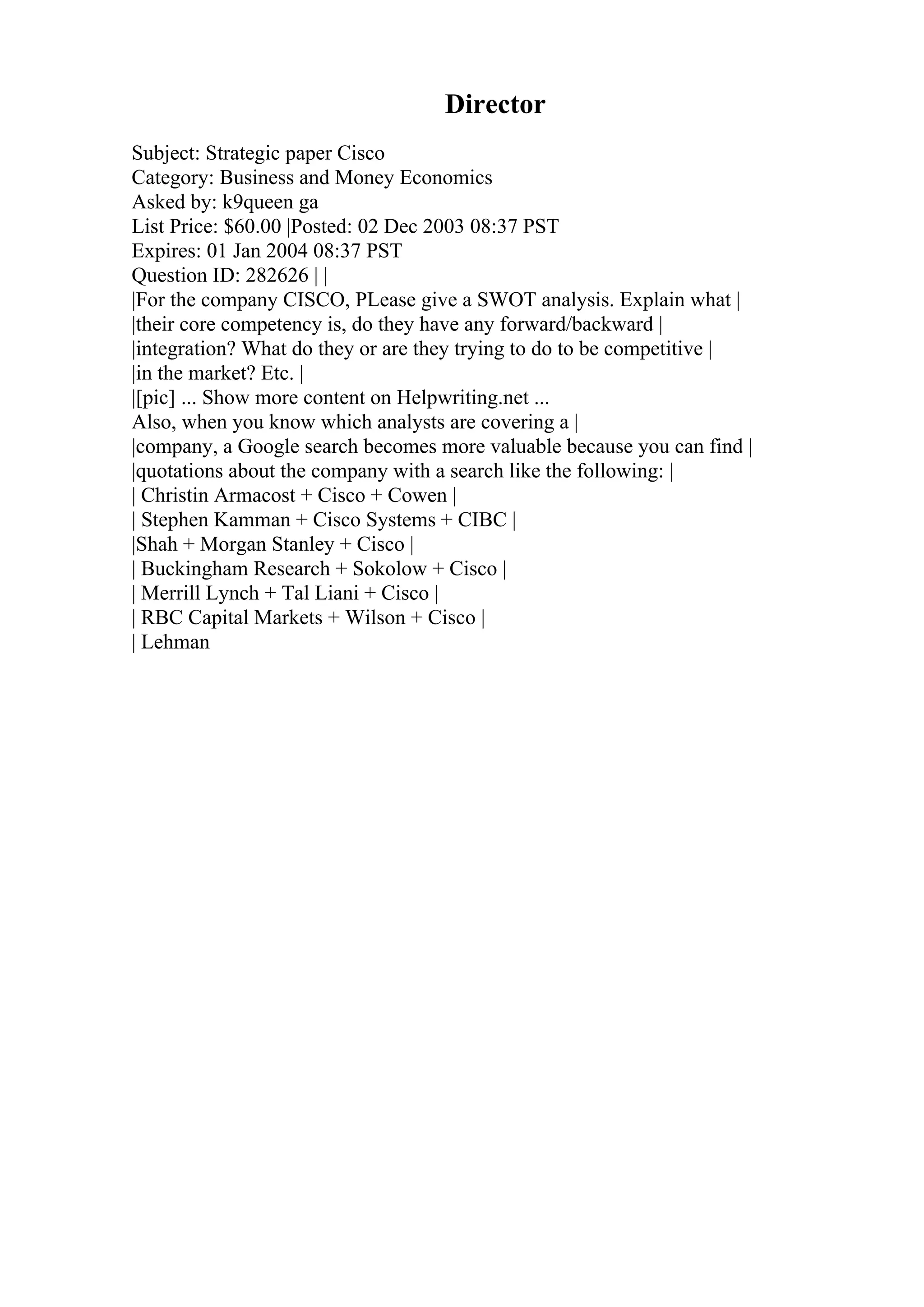 Story Essay Example | PDF