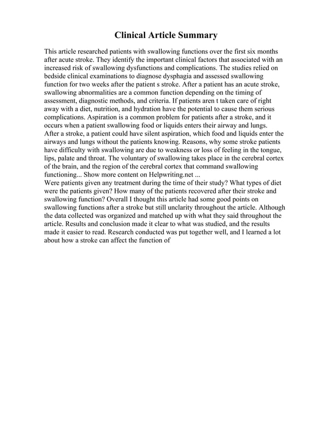 Story Essay Example | PDF