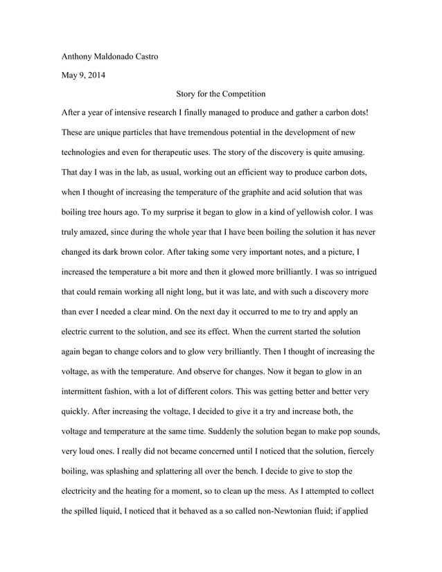 Creative Writing Competition | PDF