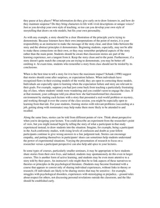 Story in teaching | PDF