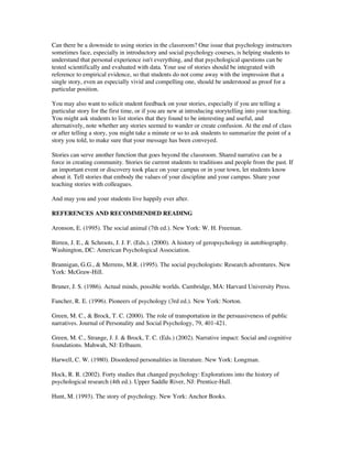 Story in teaching | PDF
