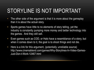 Story in Video Games | PPT