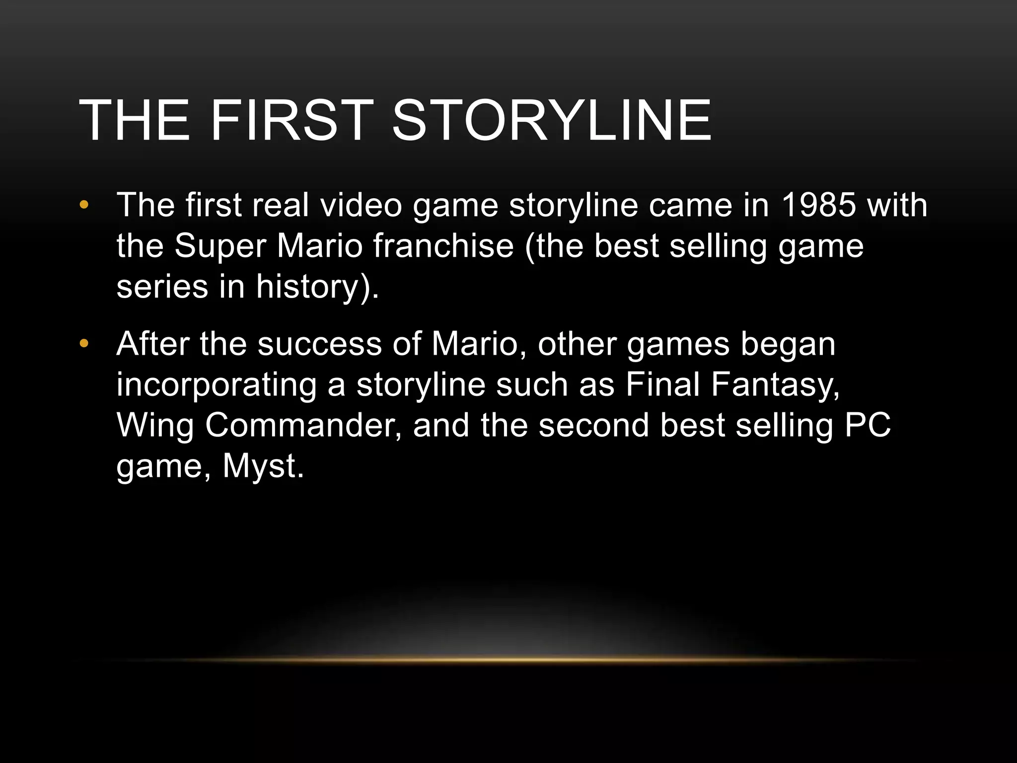 Story in Video Games | PPT