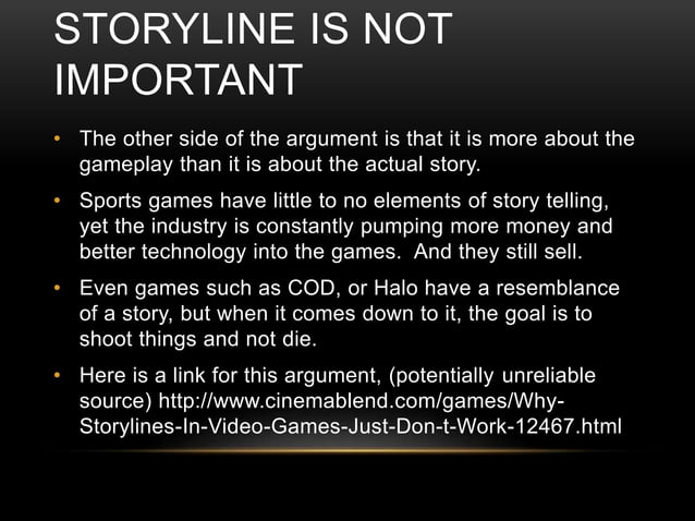 Story in Video Games | PPT