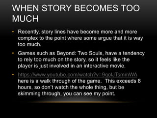 Story in Video Games | PPT