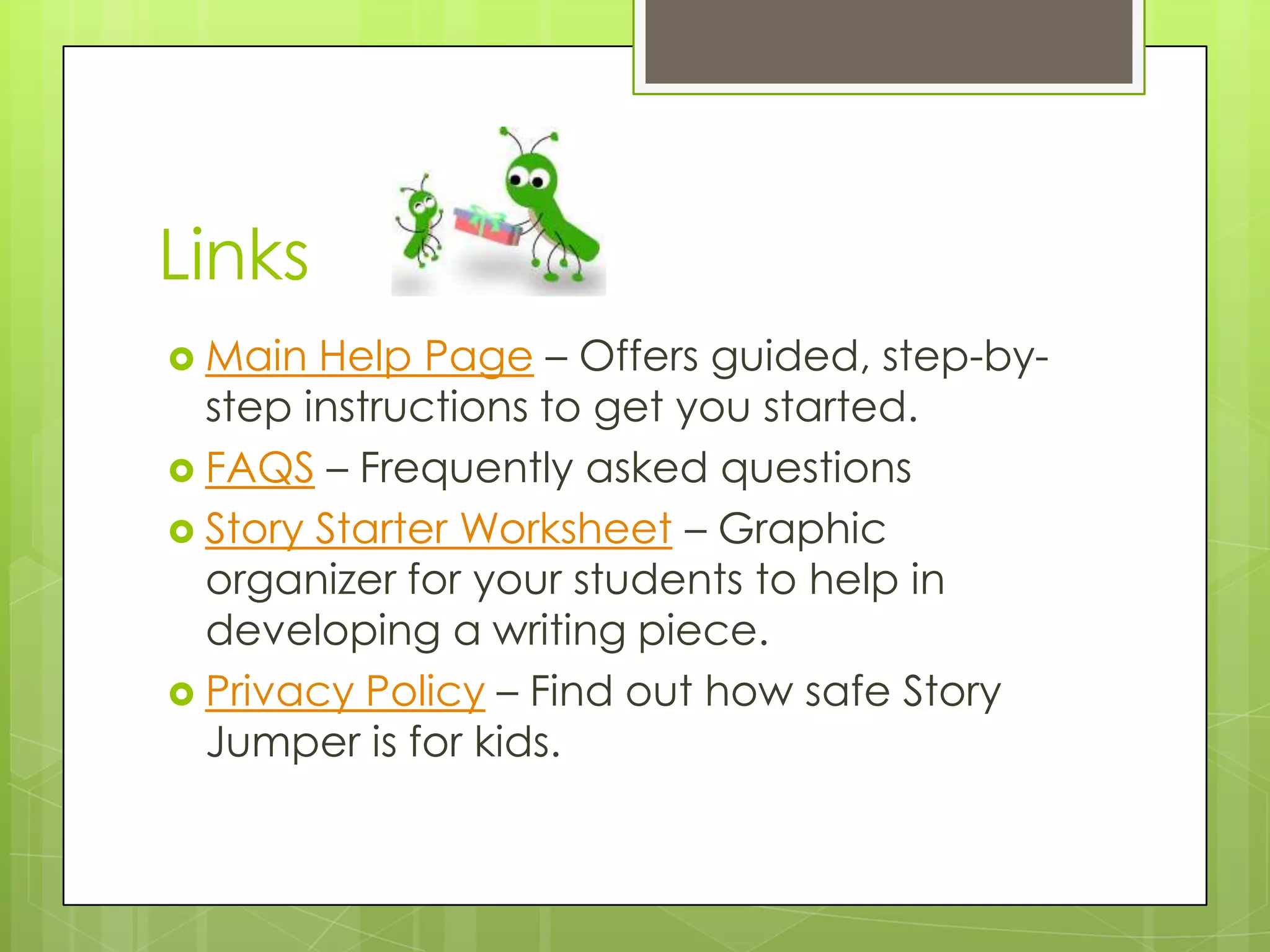 Story Jumper - Sarah Hamilton | PPTX