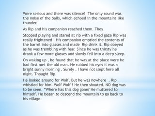 Rip van Winkle | PPTX | Dogs | Pets